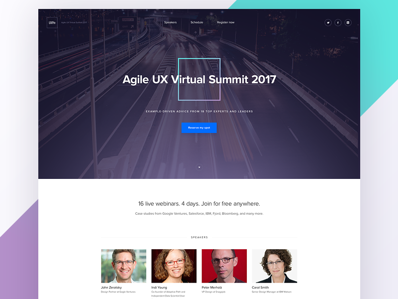 Landing Page Inspiration — May 2017 – Collect UI Design, UI / UX ...