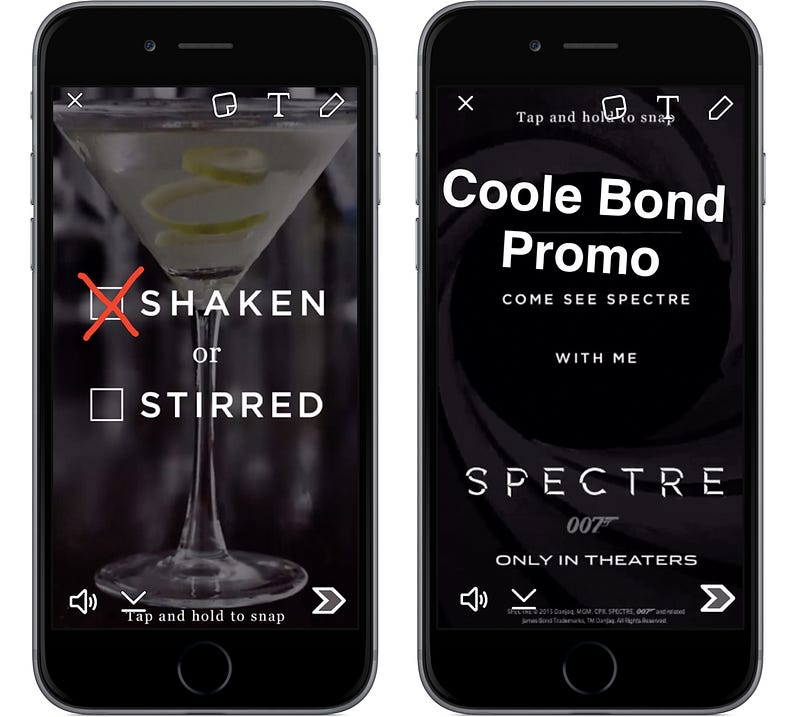 Snapchat zeigt mit James Bond, wie man geile Werbung macht.