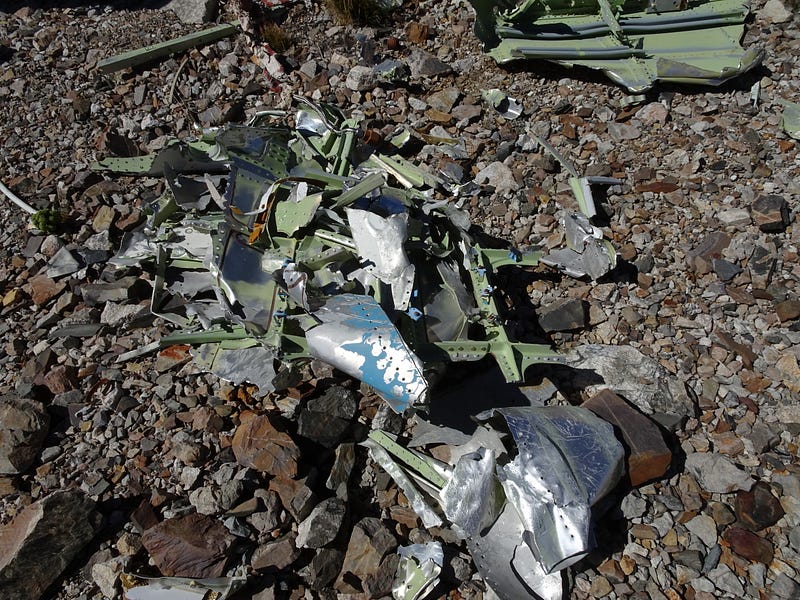 The debris of Flight 980 – Operation Thonapa