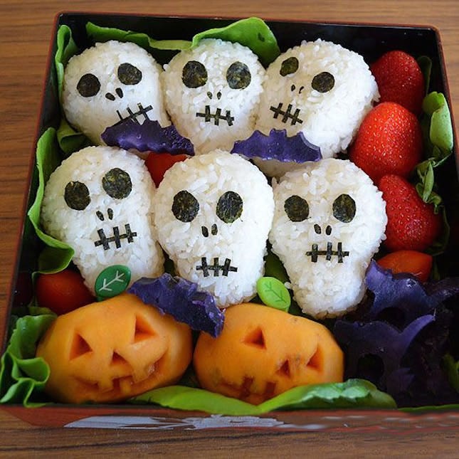 6 Menu bento tema seram ini bikin anak-anak nggak doyan makan