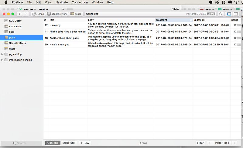 Creating a Social Networking mini-site Express App.
