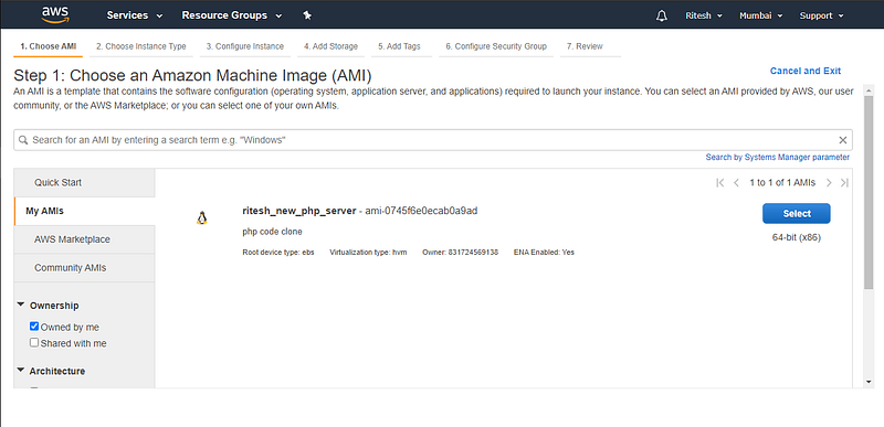 Create your own AMI. Cloud Front was created before Click… | by Ritesh ...