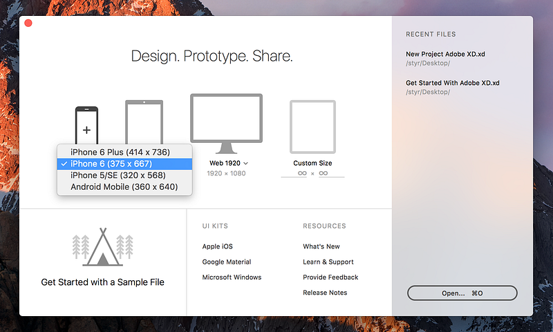 Getting started with Adobe Experience Design — Part I