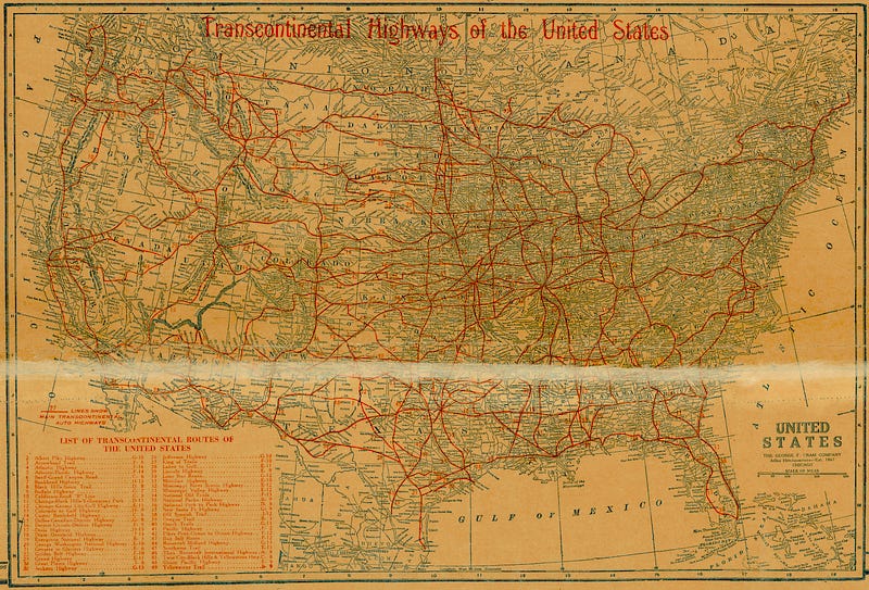 National Map Company’s Highway Map of Texas, 1920 – Save Texas History ...