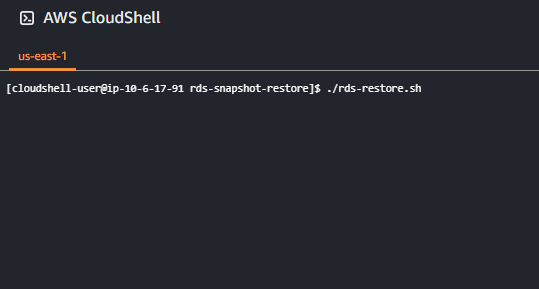 Restore Aws Rds Instance From Snapshot Using Bash Script 8834
