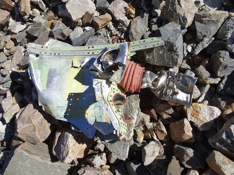 The debris of Flight 980 – Operation Thonapa