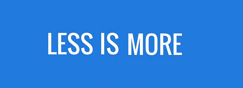 Functional Minimalism for Web Design – UX Planet