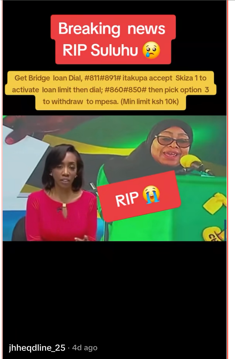 ALTERED: This video claiming Tanzanian President Samia Suluhu Hassan is ...