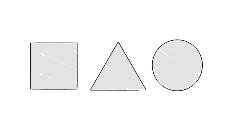 If you can draw these three shapes, you can draw the Internet
