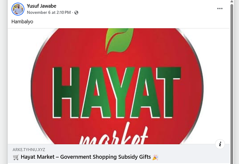 BEEN ABUUR: Ma bixinayo Suuqa Xayaat ee Muqdisho hadiyadan $300 ah