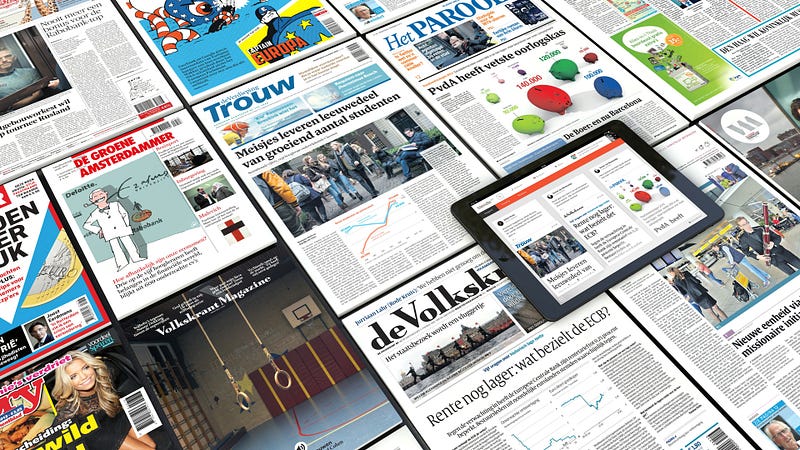 The Dutch revolution in journalism: all newspapers behind one paydike ...