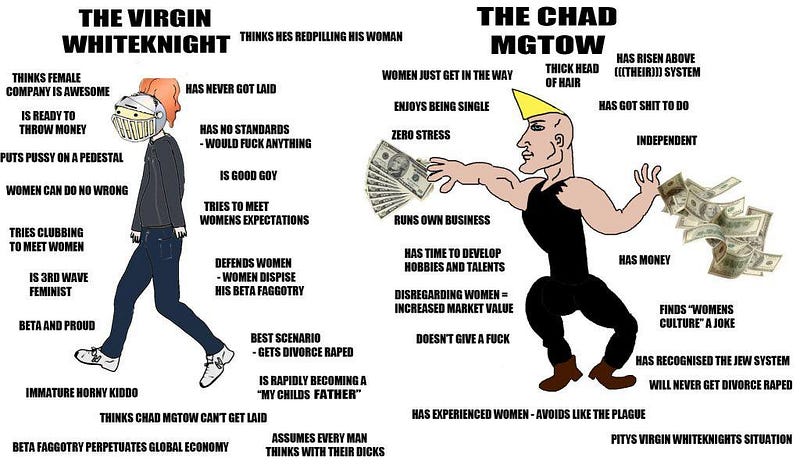 MGTOW / Redpill ile INCEL Akımları Birbirinin Zıttı, Hatta Düşmanıdır.
