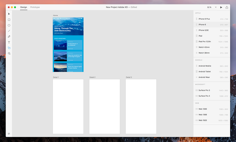 Getting started with Adobe Experience Design — Part I