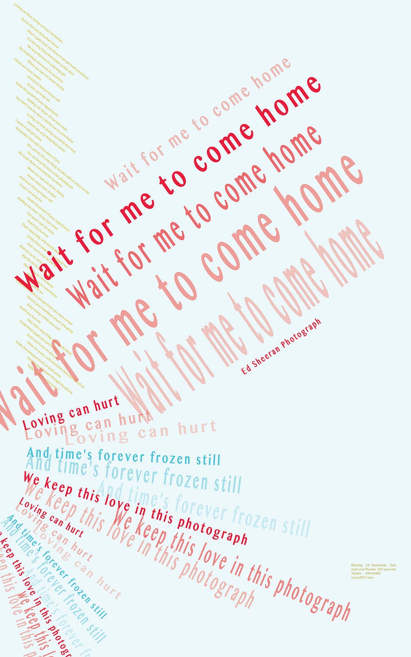 EXPRESSIVE TYPOGRAPHY POSTER – Farah Rezaee – Medium