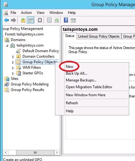 Configuring Folder Redirection through Group Policy