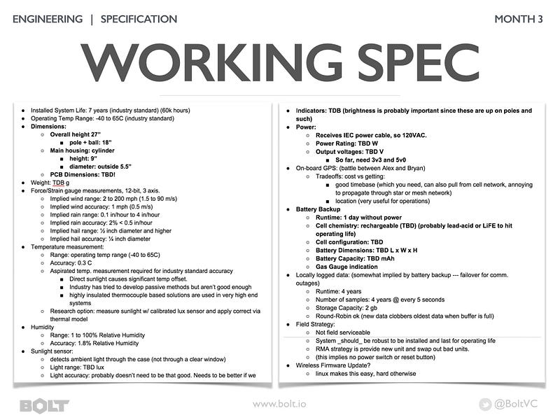 Engineering Design Specification Example - Design Talk