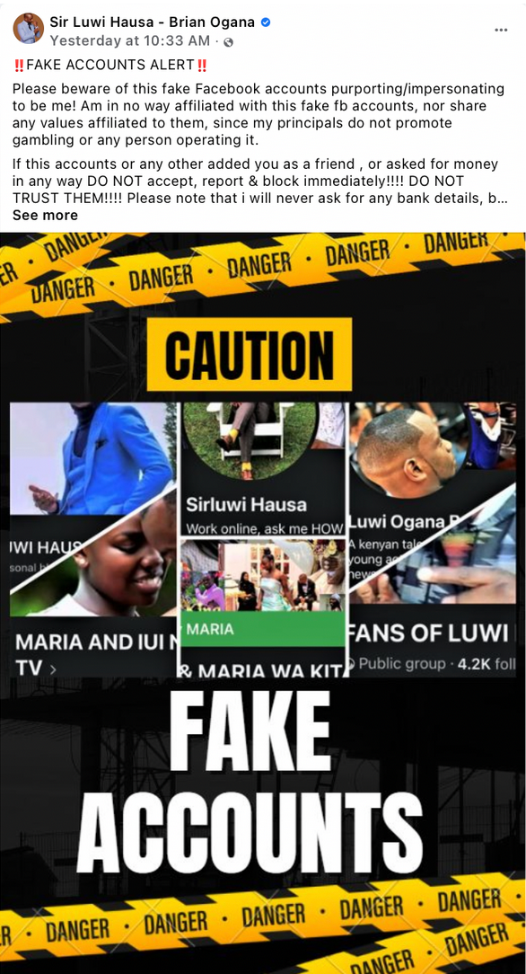 HOAX: This Facebook account running a Fuliza promotion doesn’t belong ...