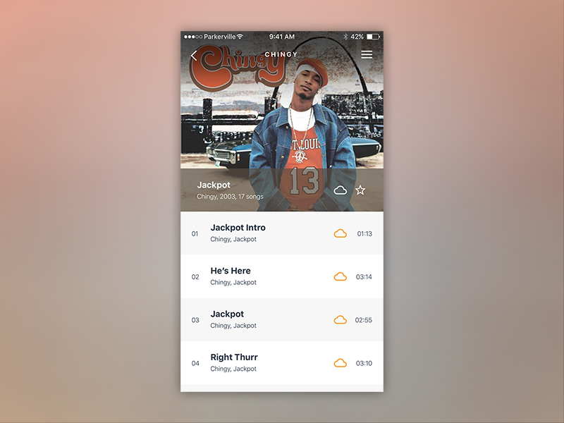 Music Player Inspiration — April 2017 – Collect UI – Medium