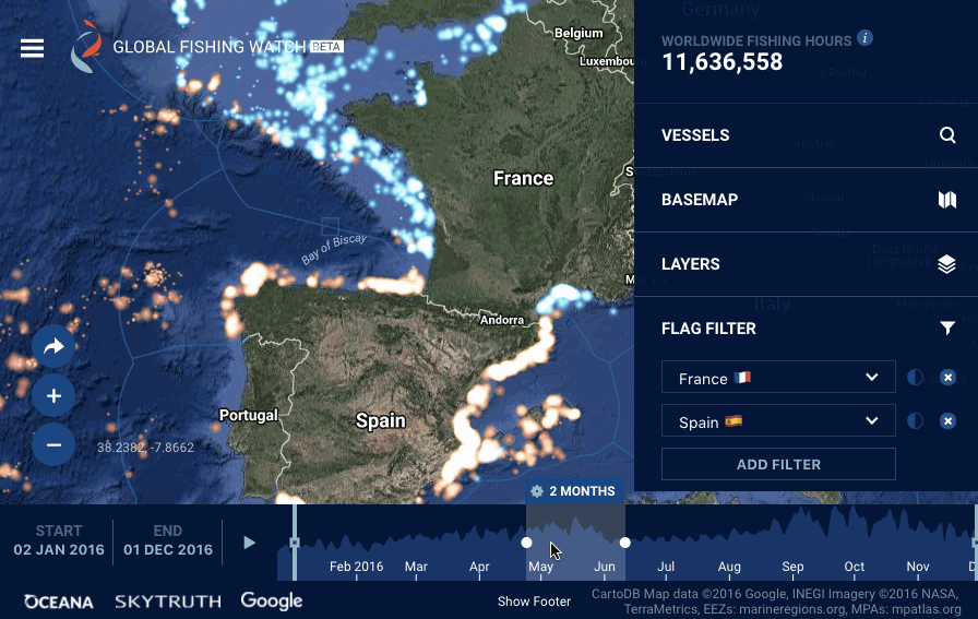 Saving the 🐟 with 🐰 : how we used WebGL and Pixi.js for temporal mapping