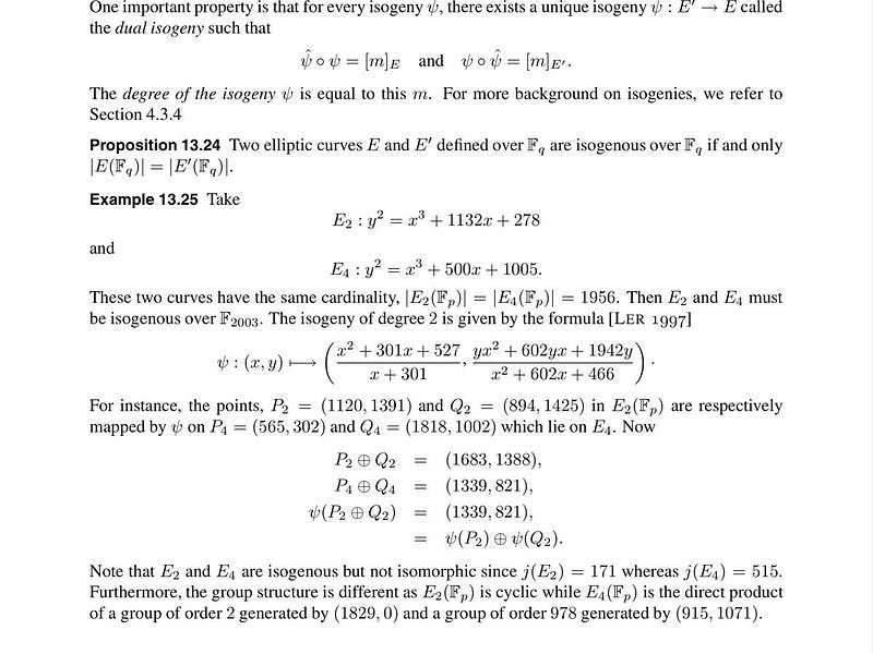 The Beauty of Elliptic Curves: A Real-life Example of an Isogeny