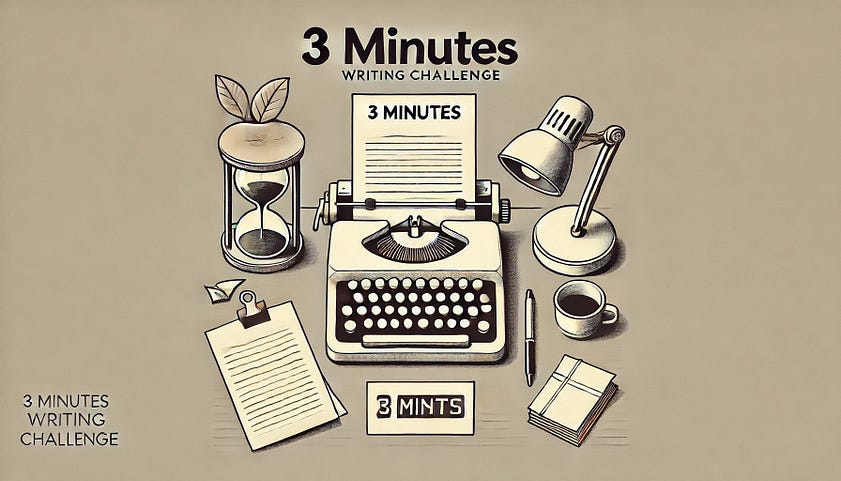 3 Minutes Writing Challenge - Medium